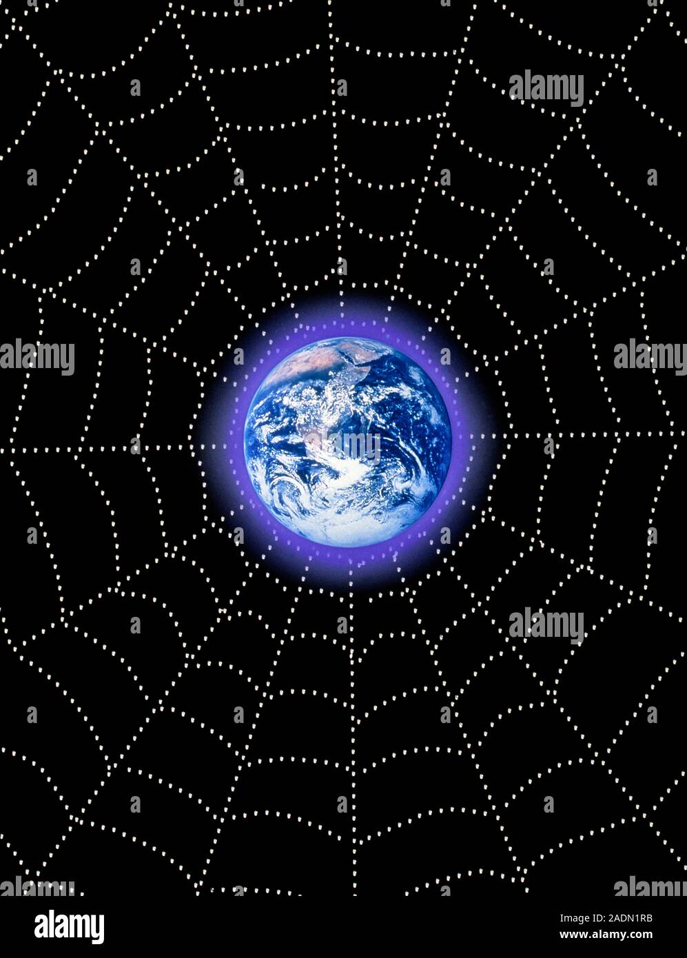 World Wide Web. Abstract computer art depicting the World Wide Web (WWW ...