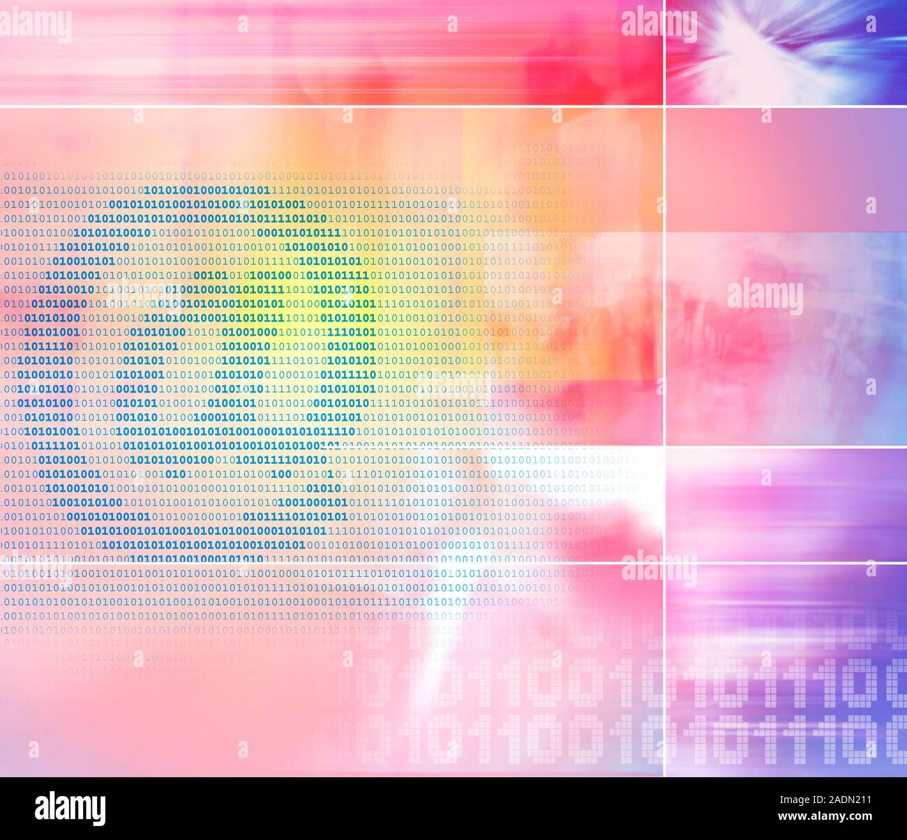 E Mail Symbol Conceptual Computer Artwork Of The At E Mail Symbol Formed From Binary Code