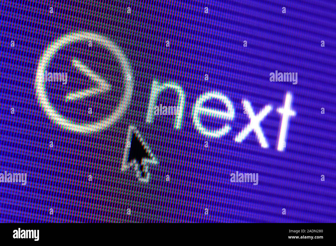 Internet Transaction Screen Shot Of A Mouse Cursor Hovering Over A Next Button On A Website