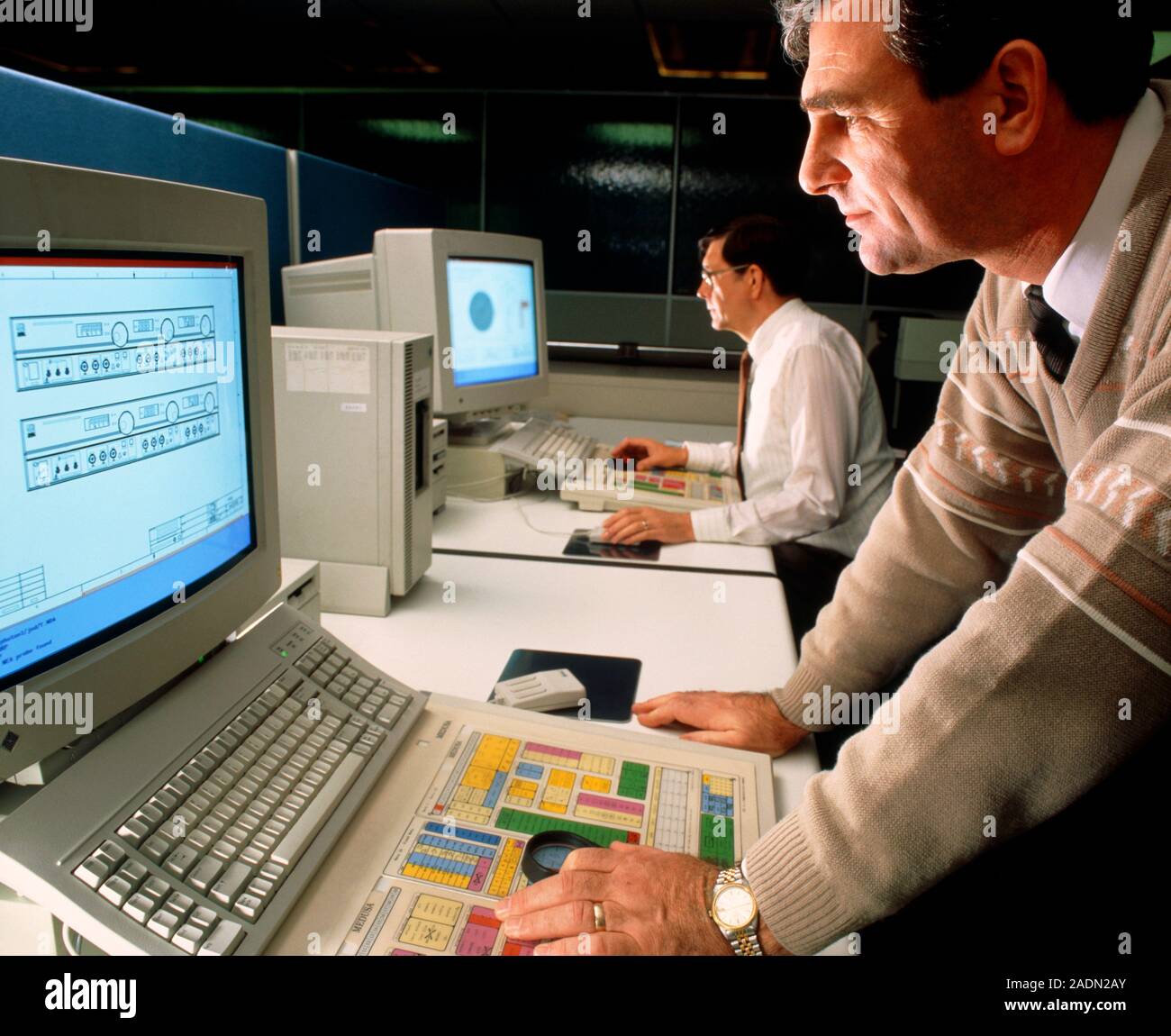 MODEL RELEASED: Computer-aided design (CAD). A designer using a CAD ...