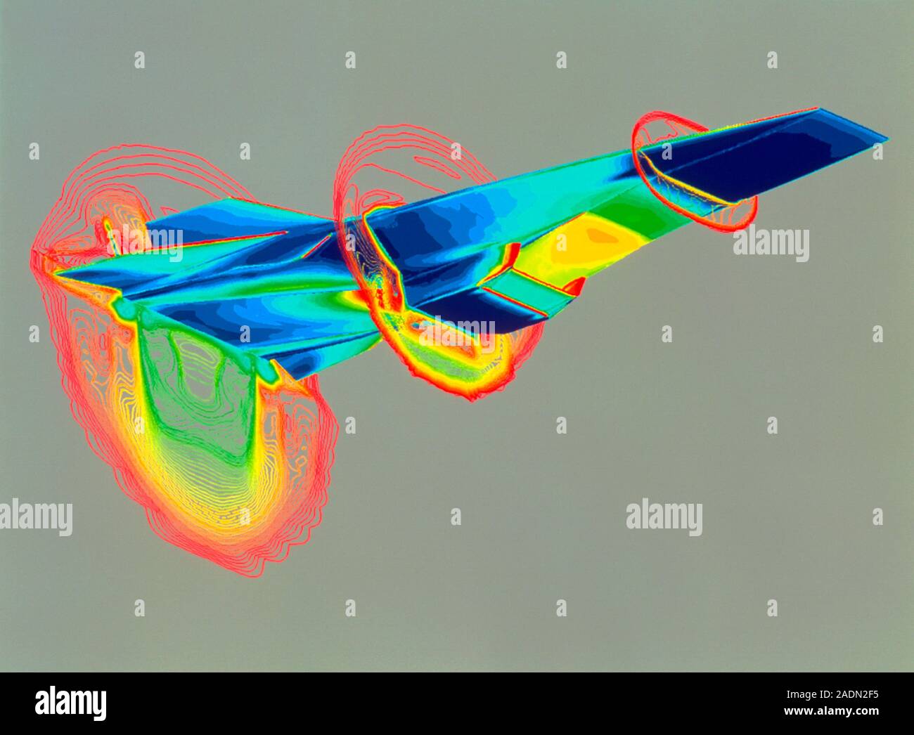 Hyper-X aircraft. Computer-aided design graphic of the Hyper-X, the ...