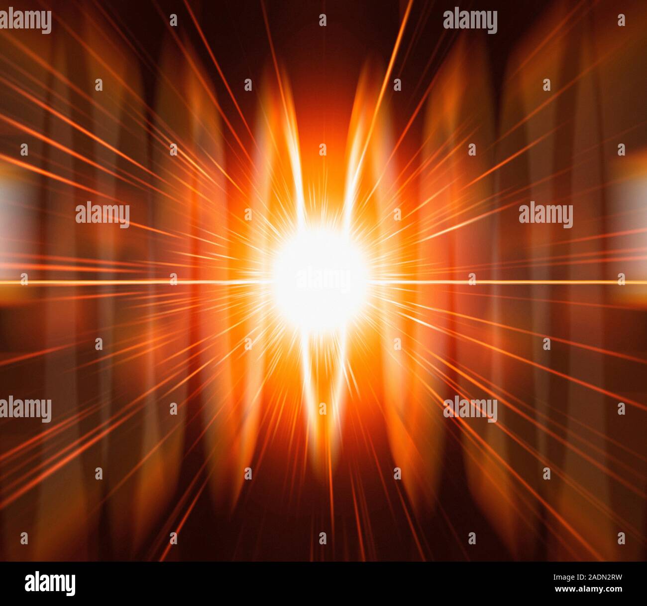 Voice recognition. Conceptual computer artwork of voice patterns (waveforms, orange ...