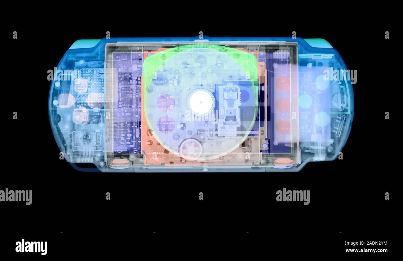 Game console, coloured X-ray Stock Photo - Alamy