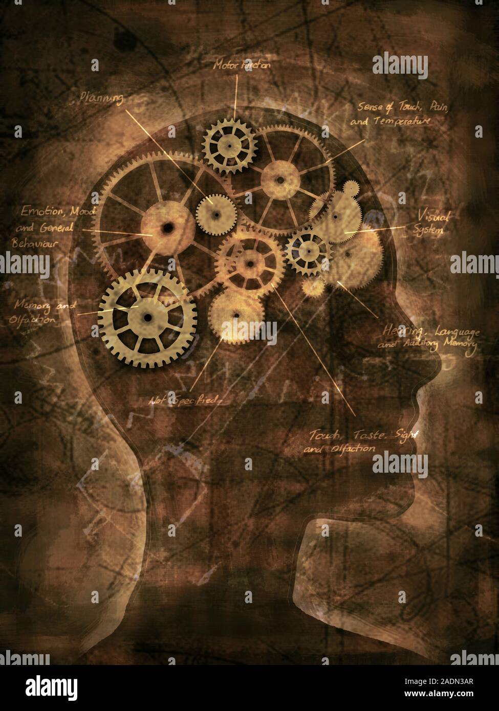 Artificial intelligence. Conceptual artwork representing artificial ...