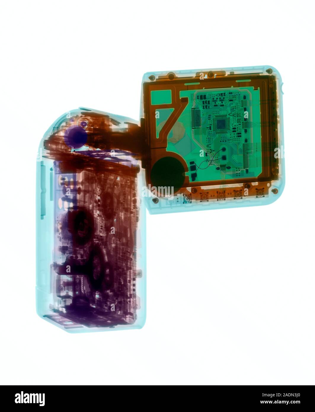 Camcorder, coloured X-ray Stock Photo - Alamy