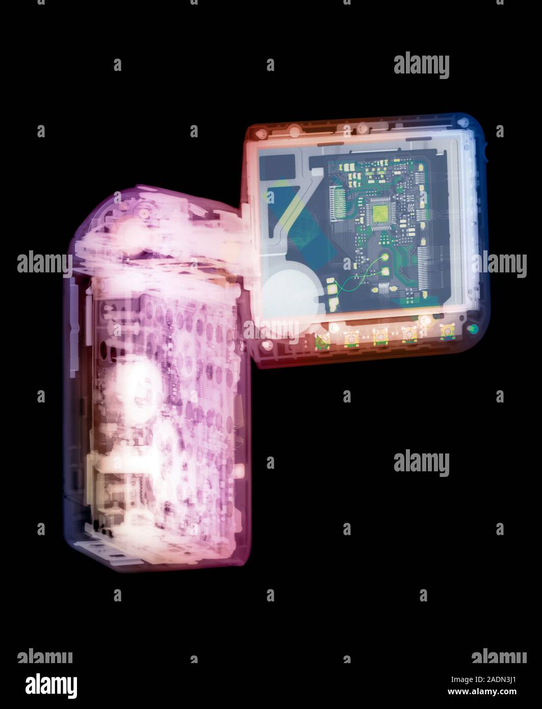 Camcorder, coloured X-ray Stock Photo - Alamy