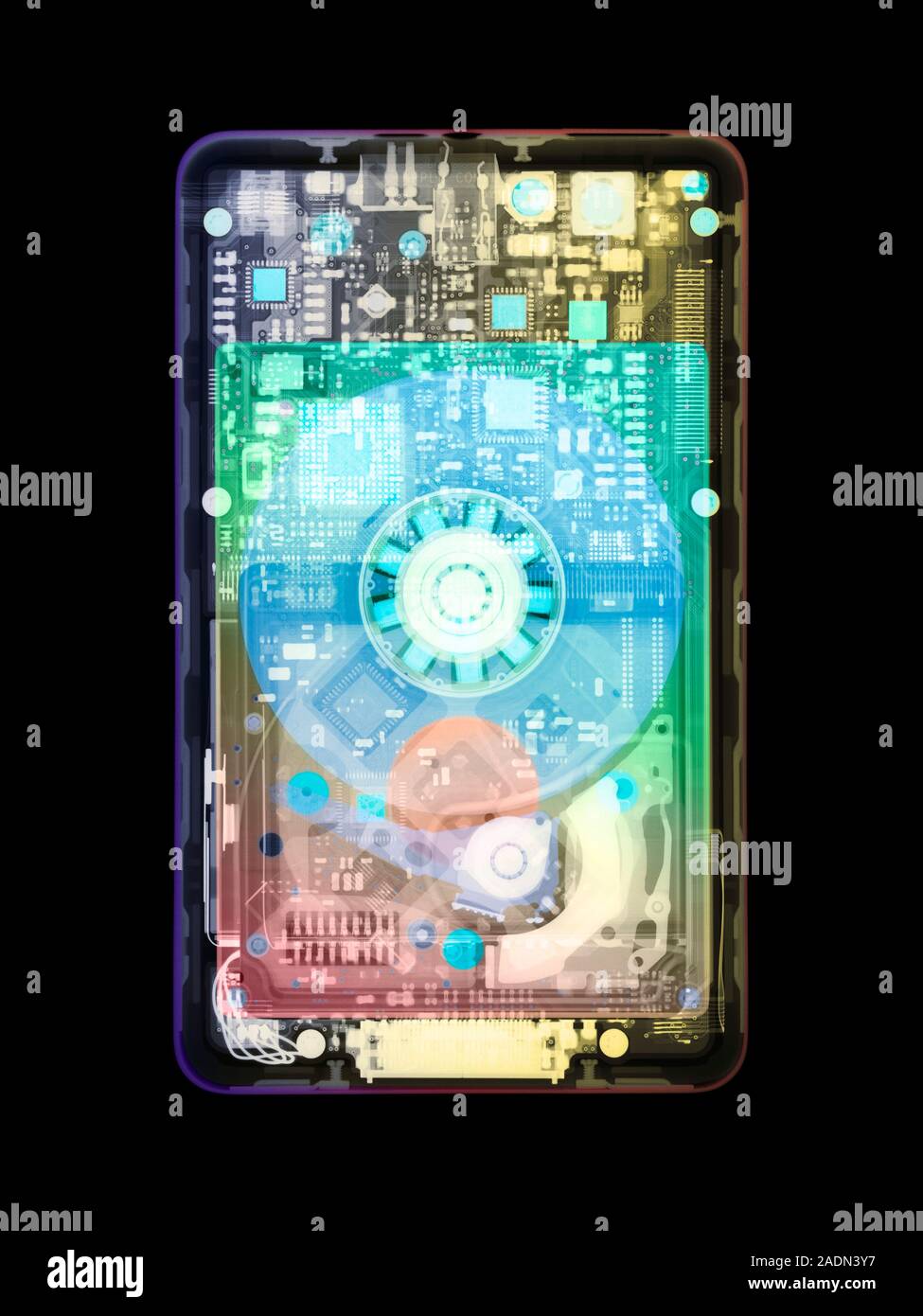 Ipod, coloured X-ray Stock Photo - Alamy