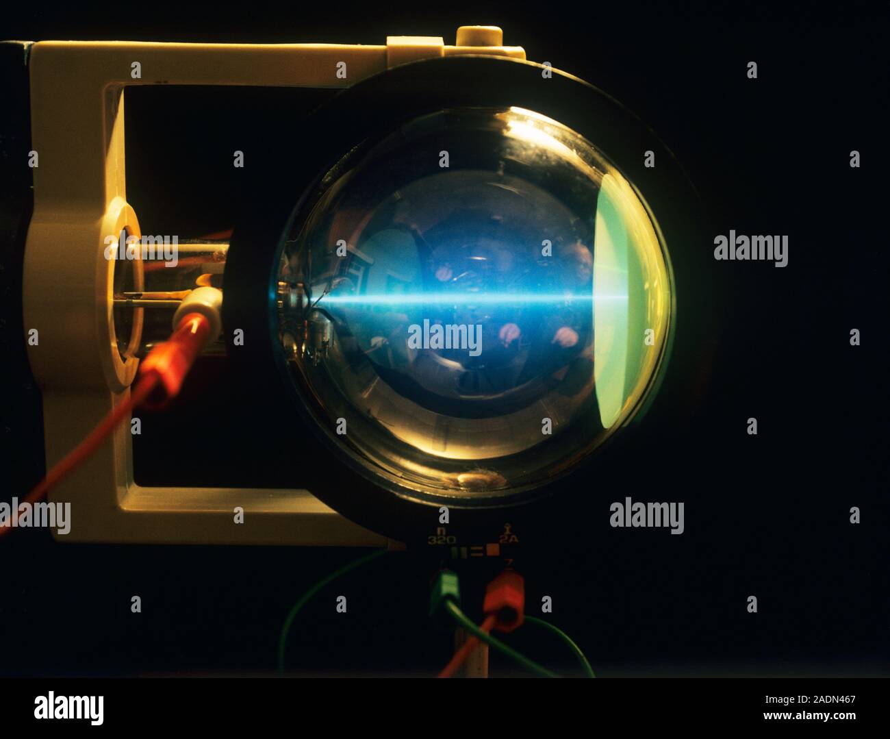 Cathode ray tube. Image 1 of 2. Demonstration showing how a beam of ...