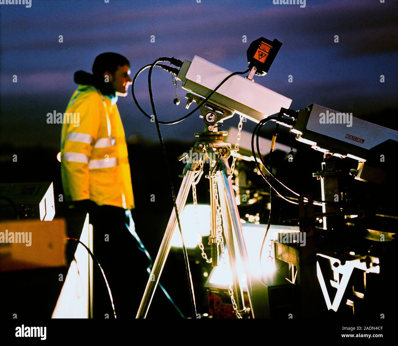 Motorway surveillance. Researcher from the Transport Research ...
