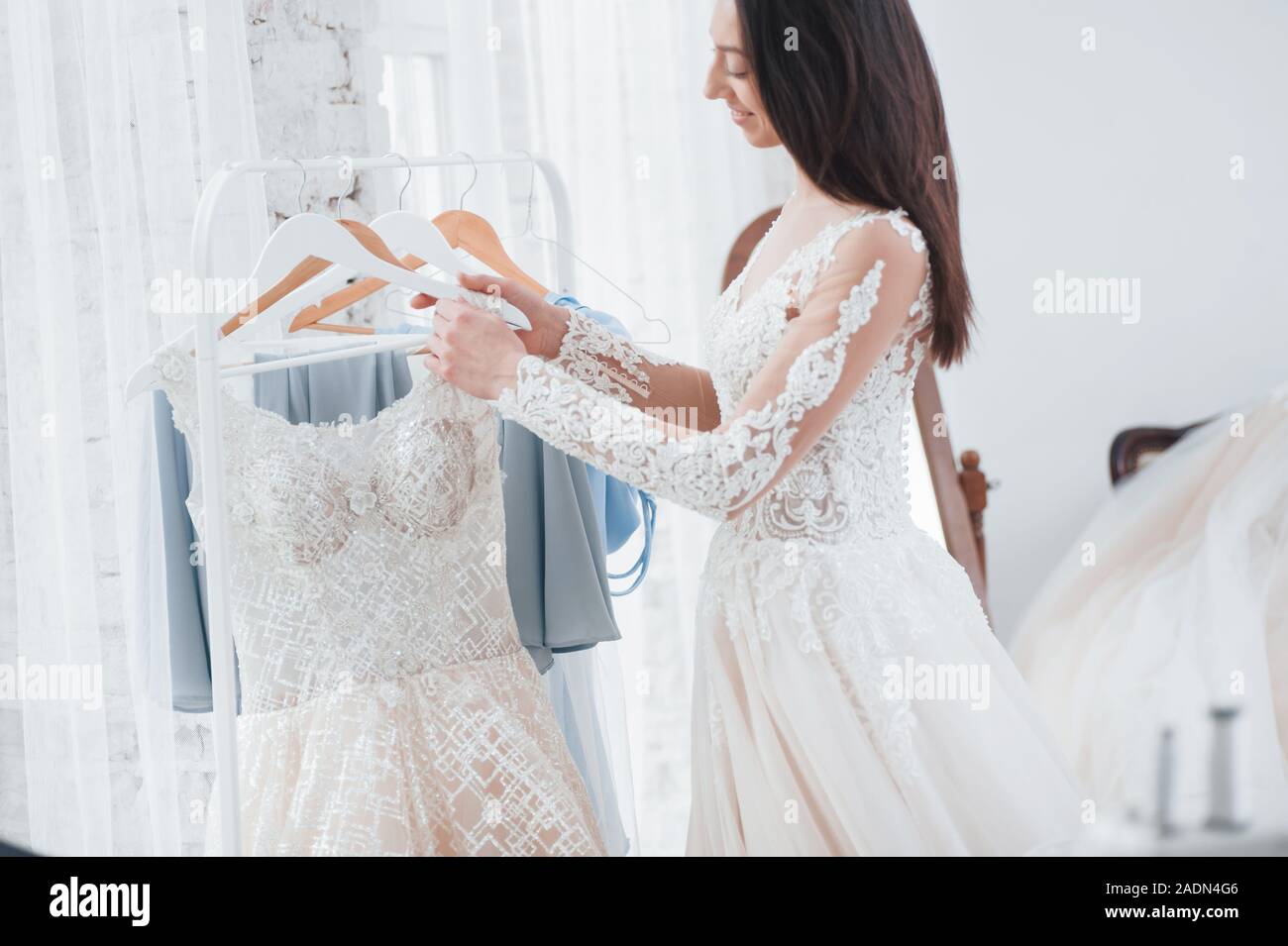 Which ones you like better. The process of fitting the dress in the ...