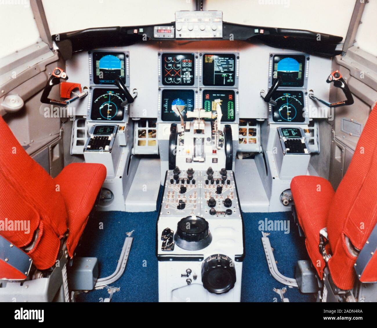 The cockpit of NASA's Transport Systems Research Vehicle (TSRV), a ...