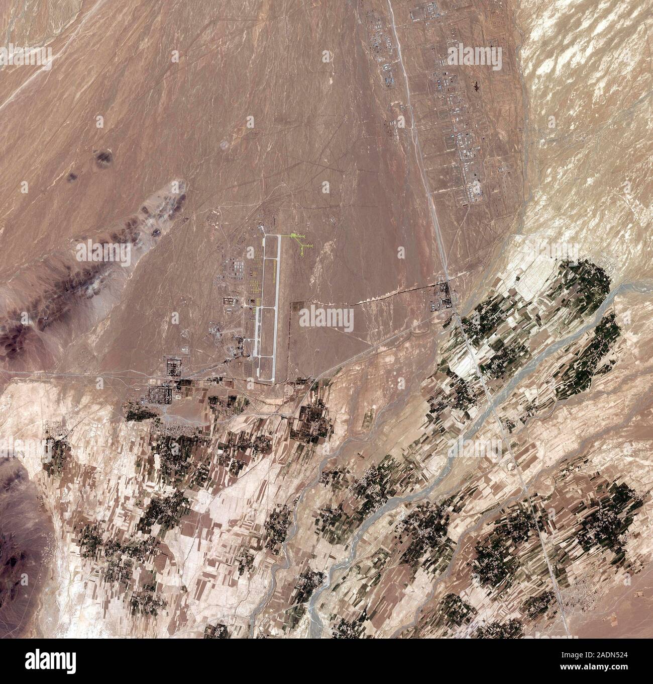 Shindad Air Base, Afghanistan, satellite image. This airbase in the ...