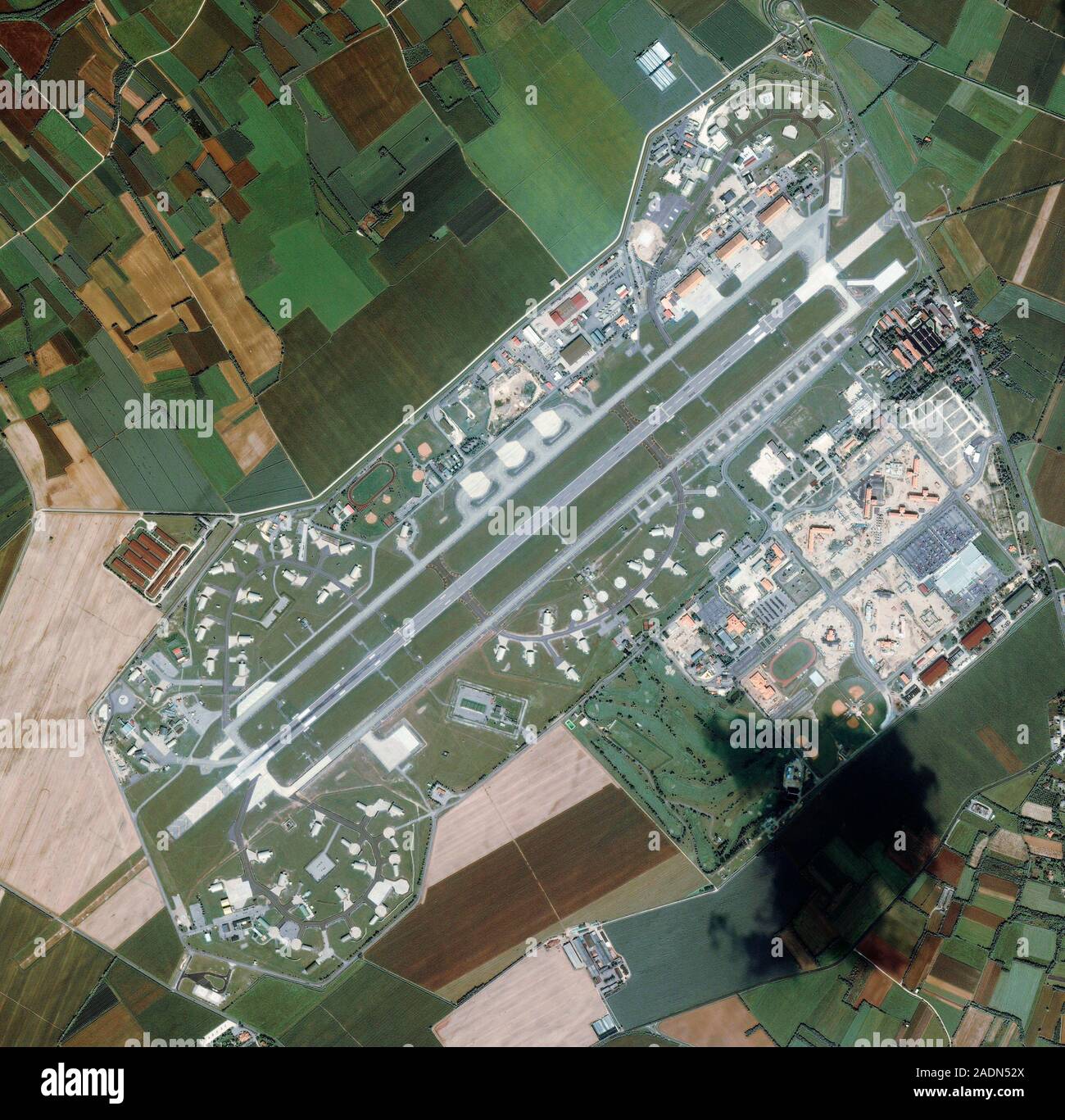 Aviano Air Force Base, Italy. Satellite image of the Aviano Air Force ...
