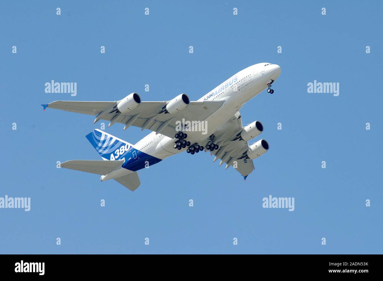 Airbus A380 in flight. The Airbus A380 is the largest passenger ...