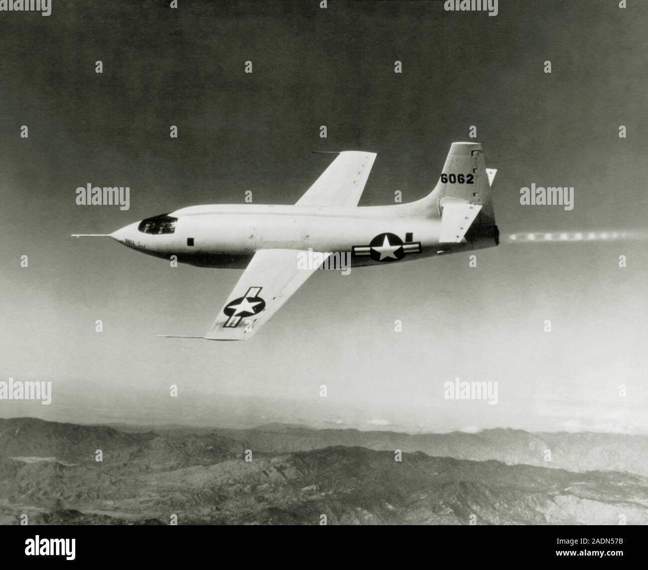 First supersonic aircraft. Bell X-1 aircraft used by Charles Chuck ...