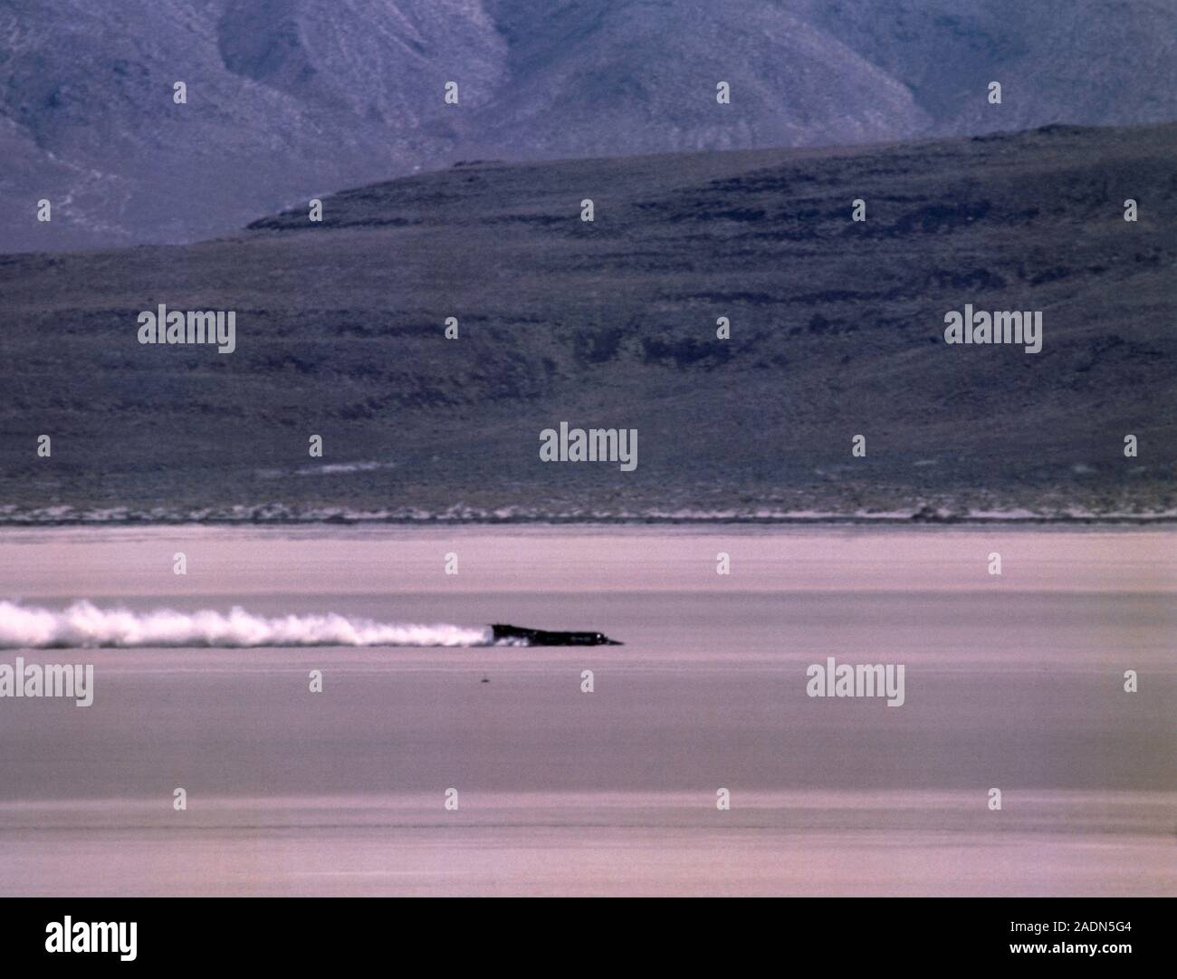 Thrust SuperSonic Car (SSC), the first land vehicle to travel faster ...