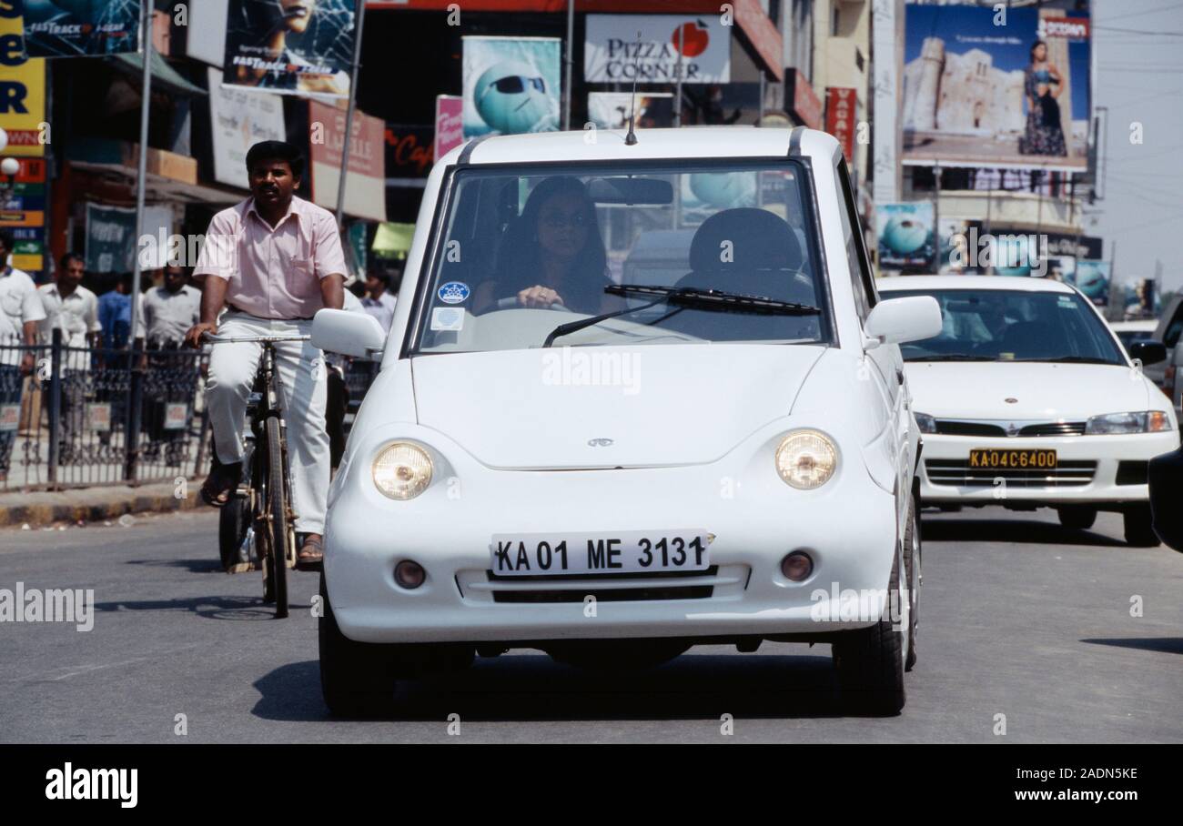 Electric car. Reva is India's first electric car. It was launched in ...