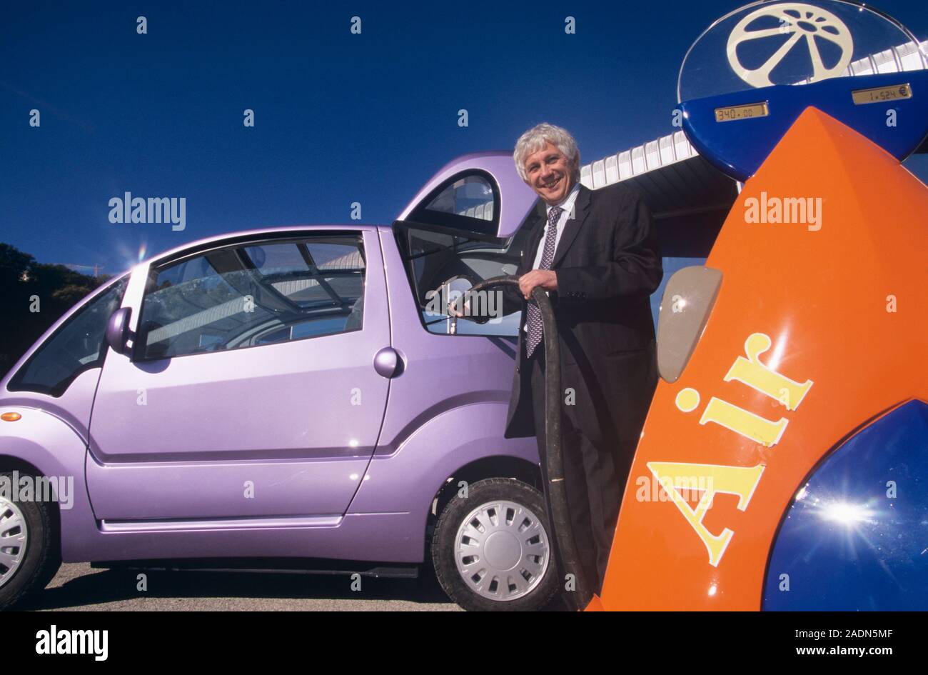 Compressed air car. The Air Car with its inventor Guy Negre. This car ...