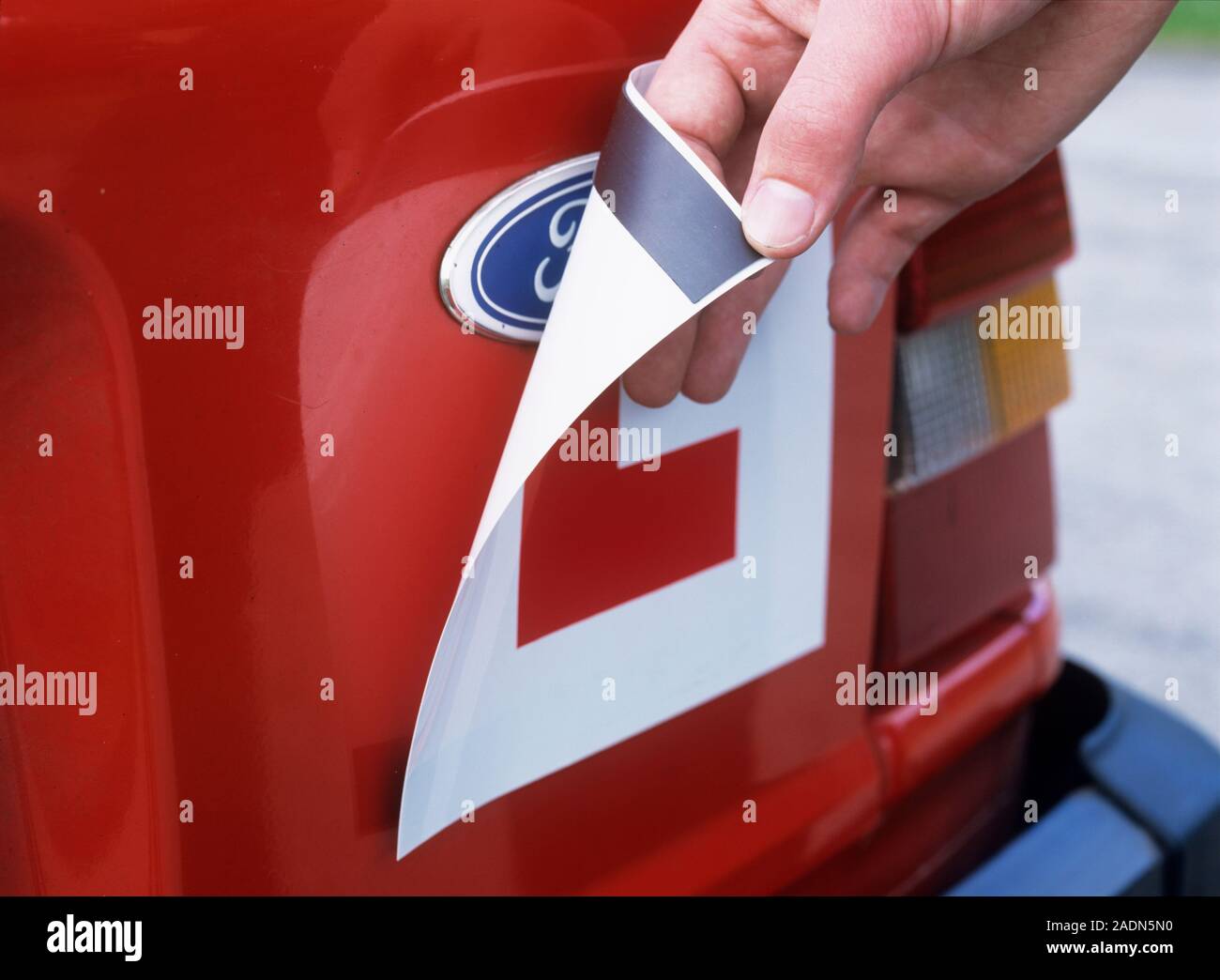 Magnetic L-plate. Magnetic strips on the reverse of this learner driver ...