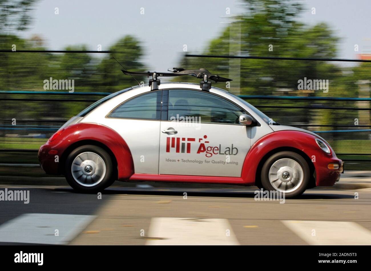 Smart car. This Volkswagen Beetle has been adapted by Massachusetts ...