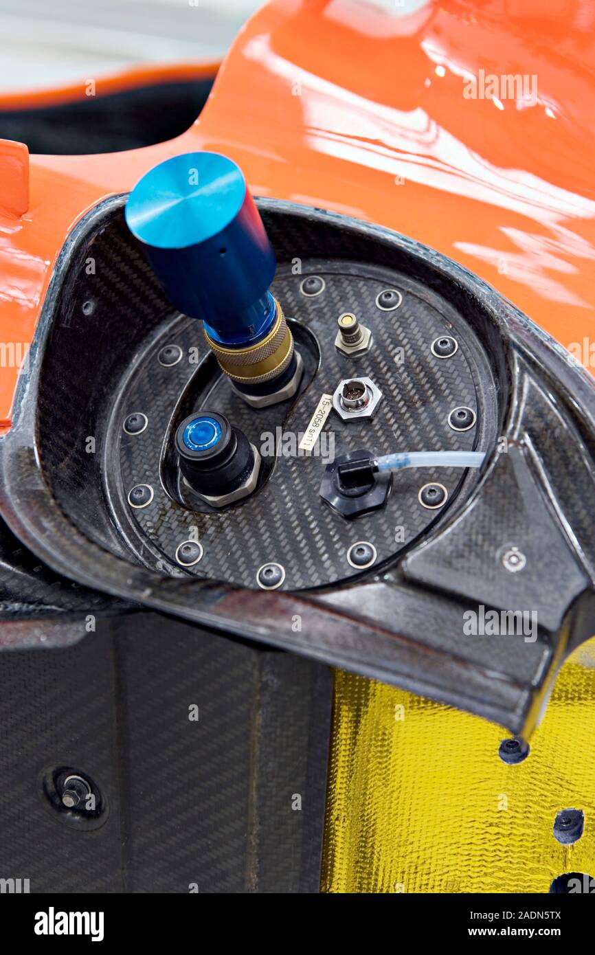 Safety valve. This is part of a pressure release system on the fuel ...
