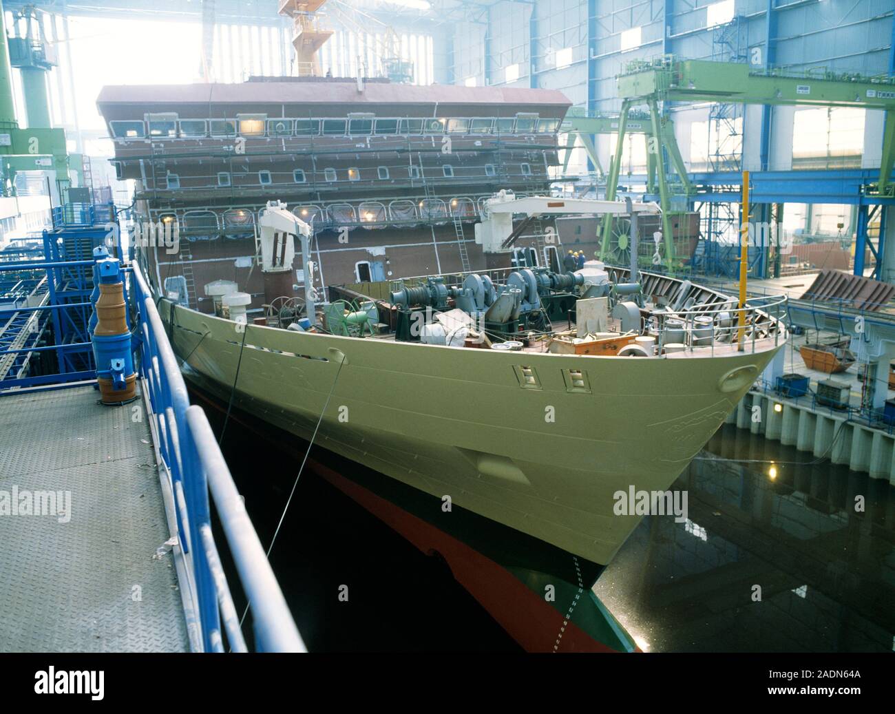 Shipbuilding, in a dry dock in Germany Stock Photo - Alamy