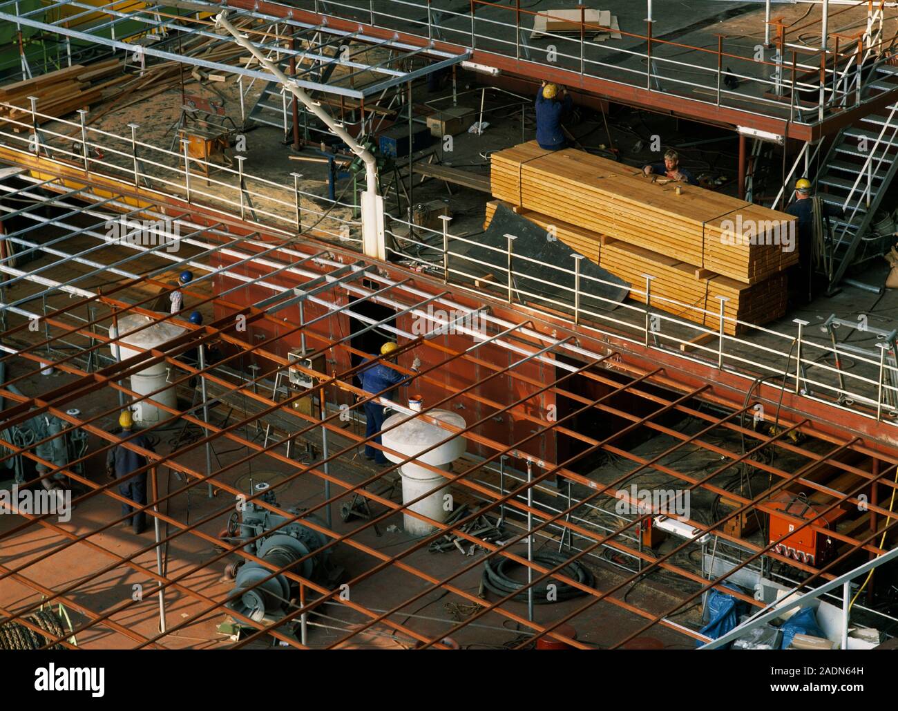Shipbuilding, in a dry dock in Germany Stock Photo - Alamy