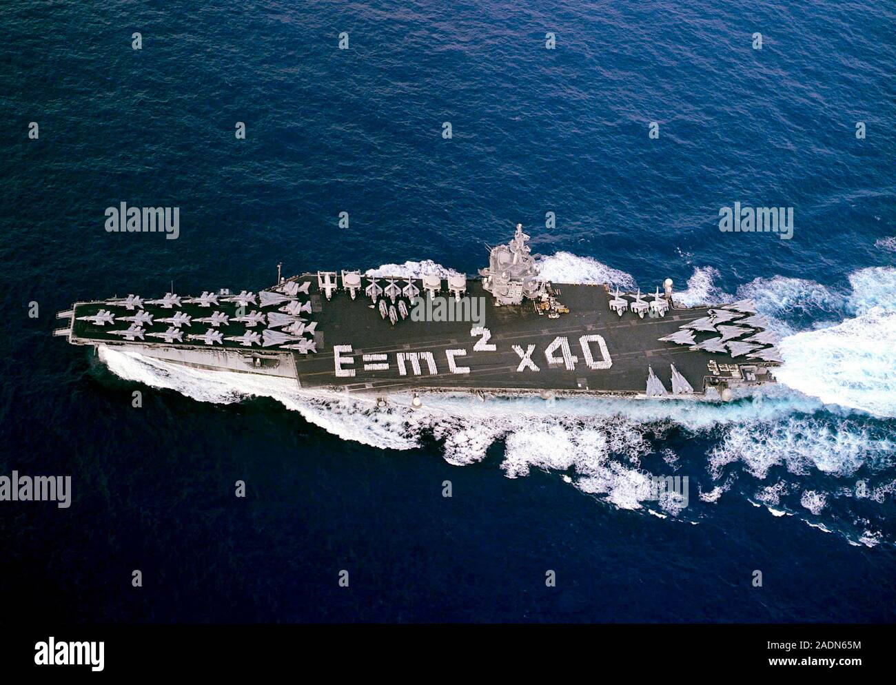 Nuclear power anniversary. US Navy ship and crew, 5 November 2001 ...