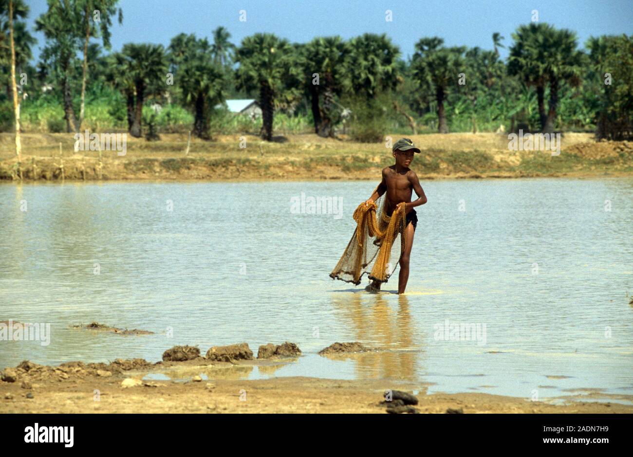 Freshwater fishing in Cambodia, Southeast Asia Stock Photo - Alamy