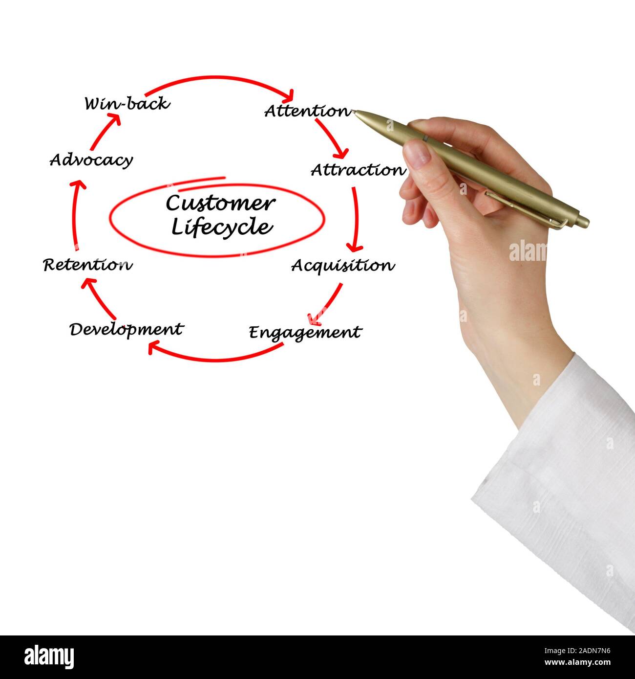 Customer Life Cycle Stock Photo - Alamy