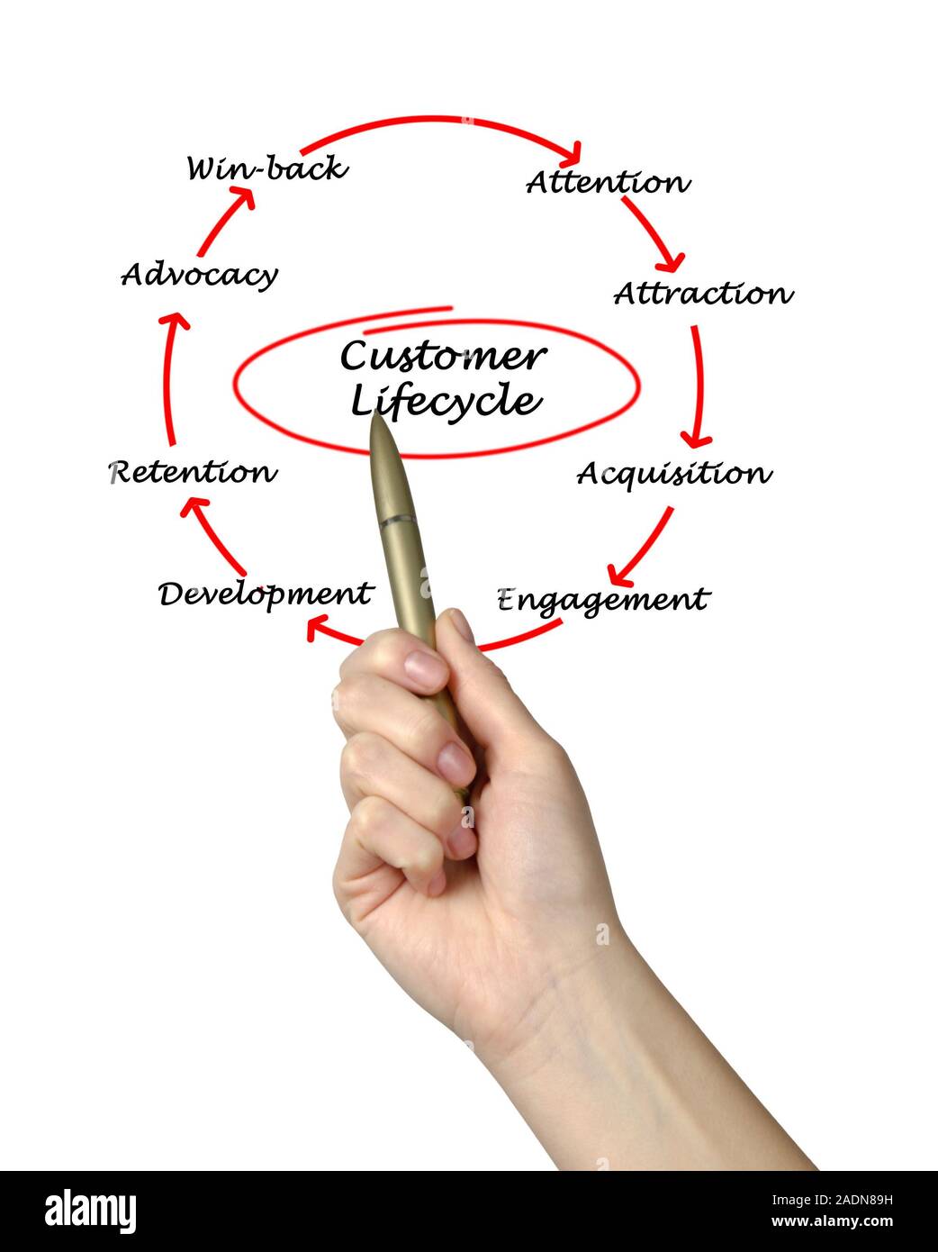 Customer Life Cycle Stock Photo - Alamy