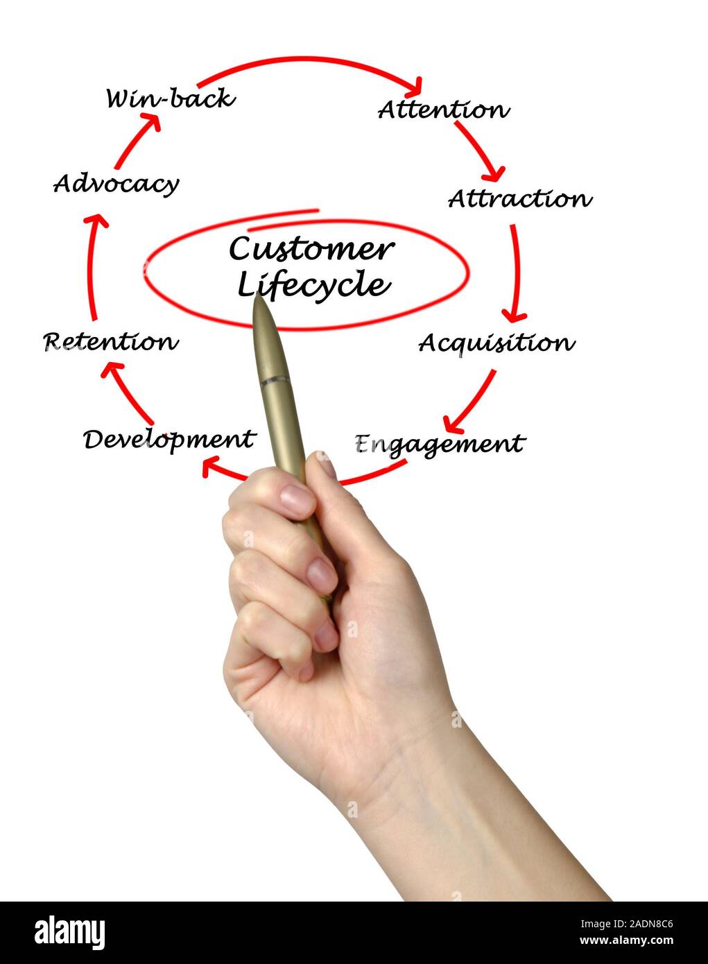 Customer Life Cycle Stock Photo - Alamy