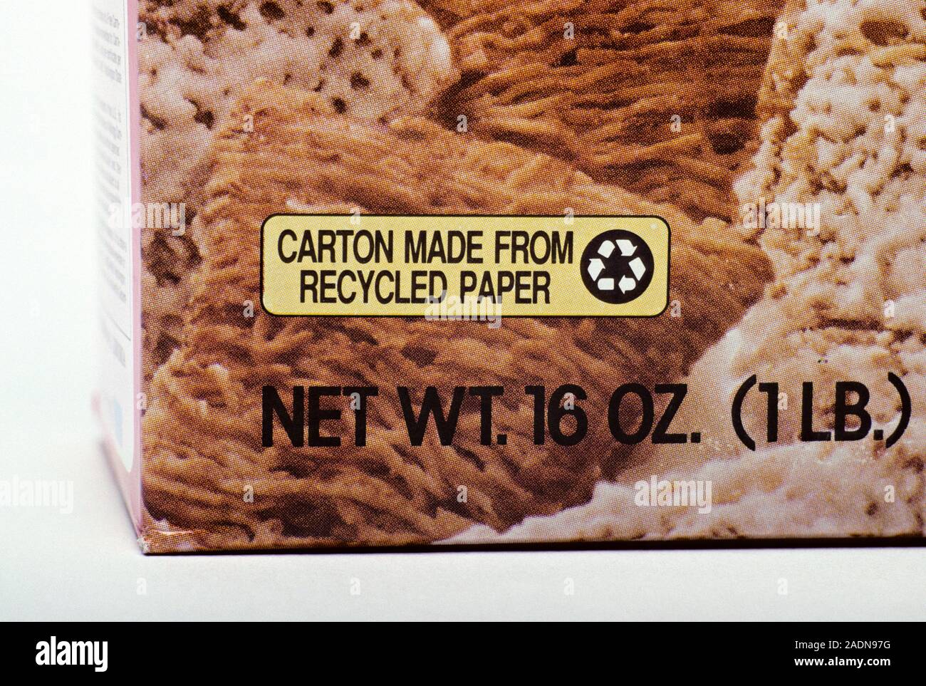 Recycled food packaging. Drink carton made from recycled paper Stock ...