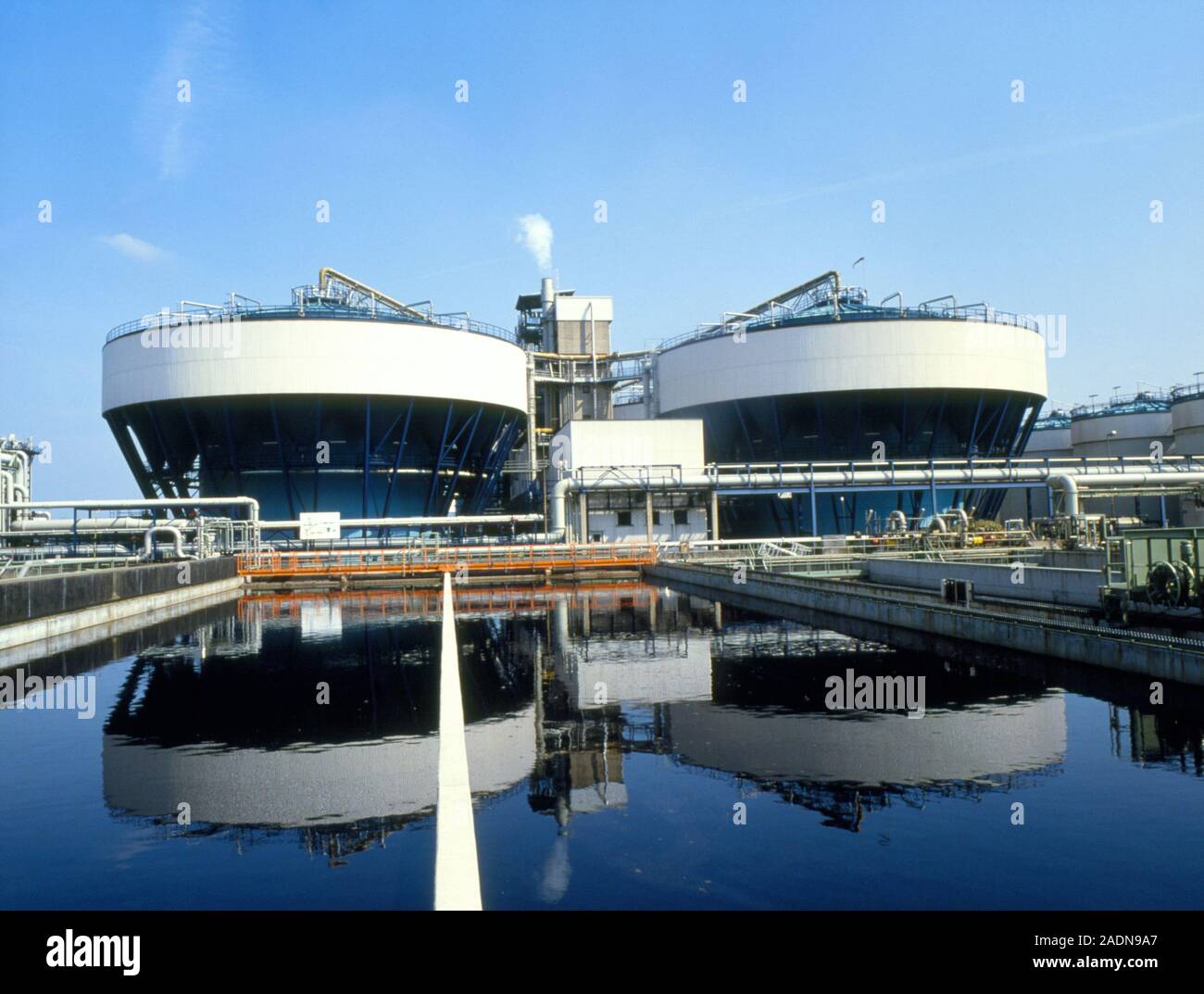Sewage treatment. Storage tanks and pools at a sewage works used for ...