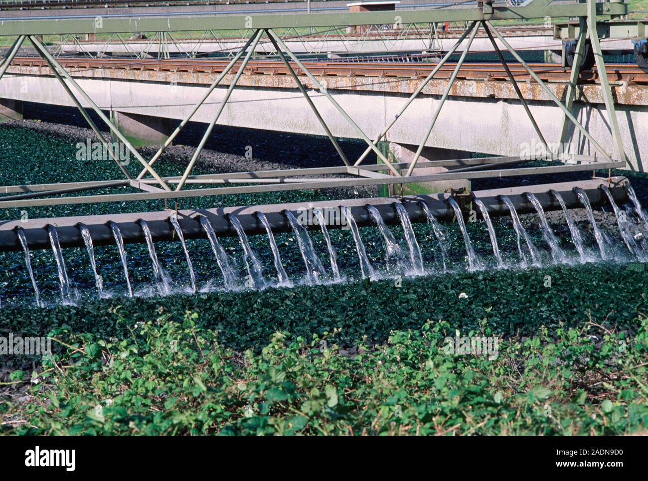 Sewage works. Photographed in Salford, Greater Manchester, UK Stock ...