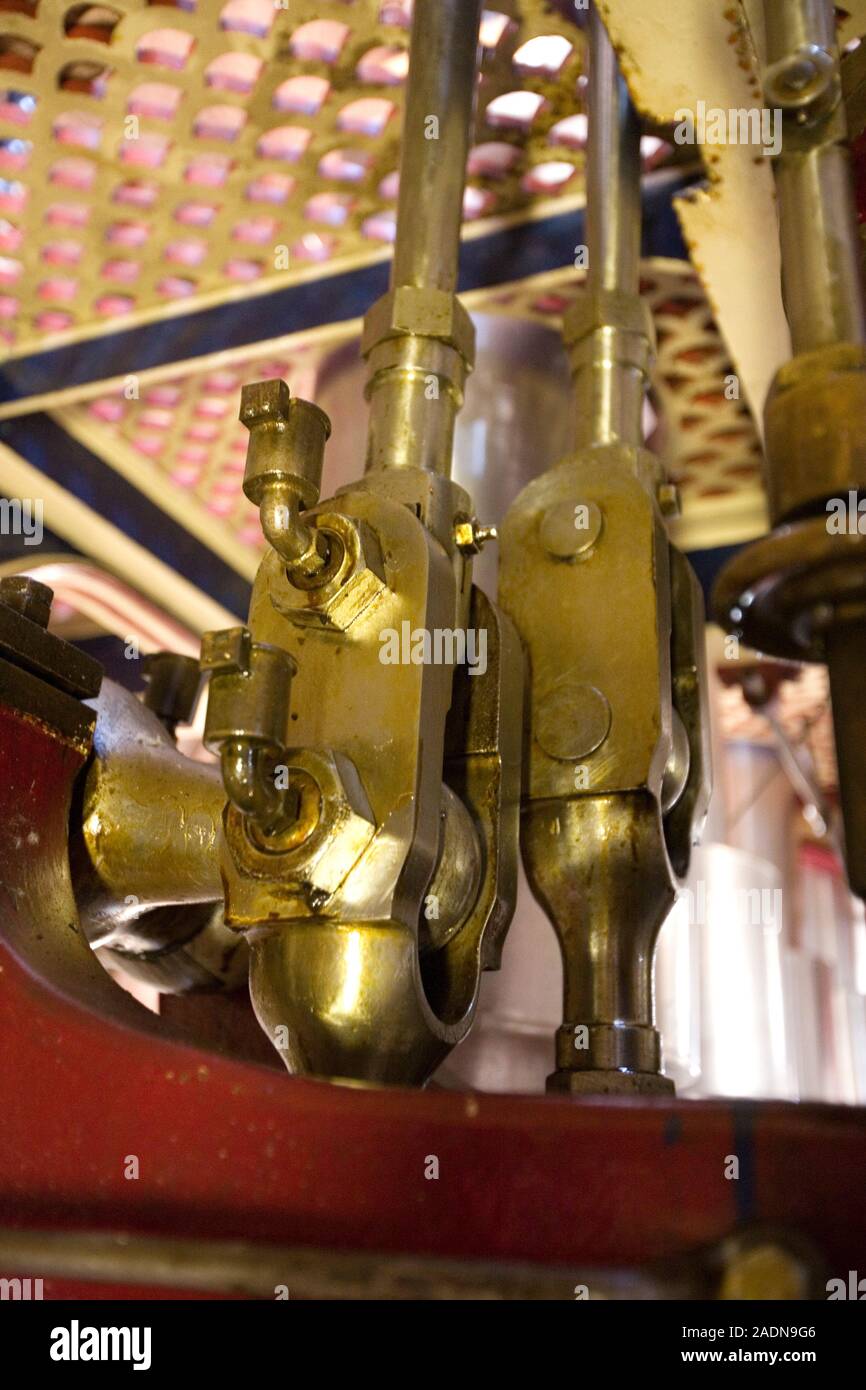 Machinery at a sewage works part of the Crossness Pumping Station ...