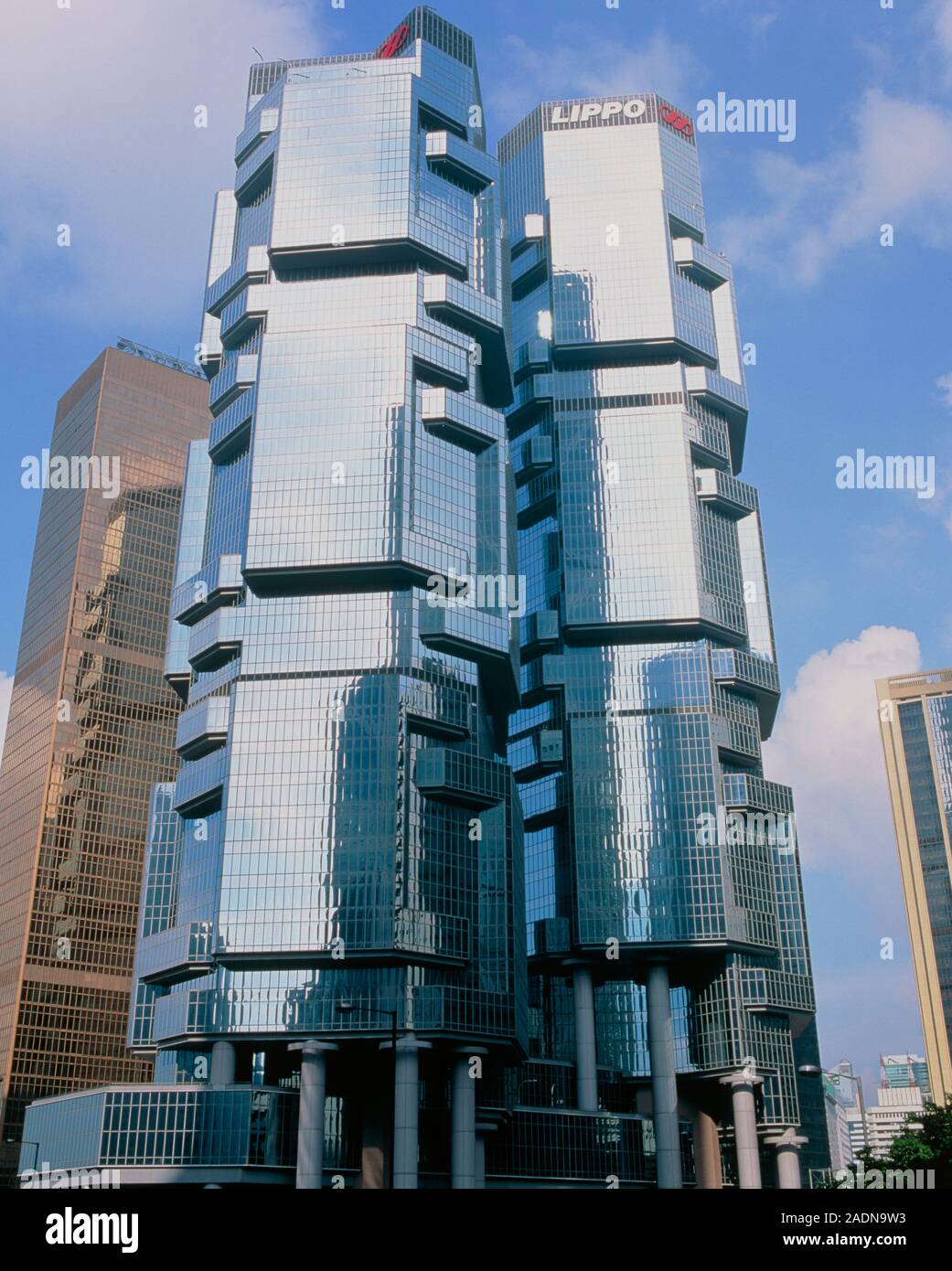Modern office block. View of a modern office block. The architecture ...