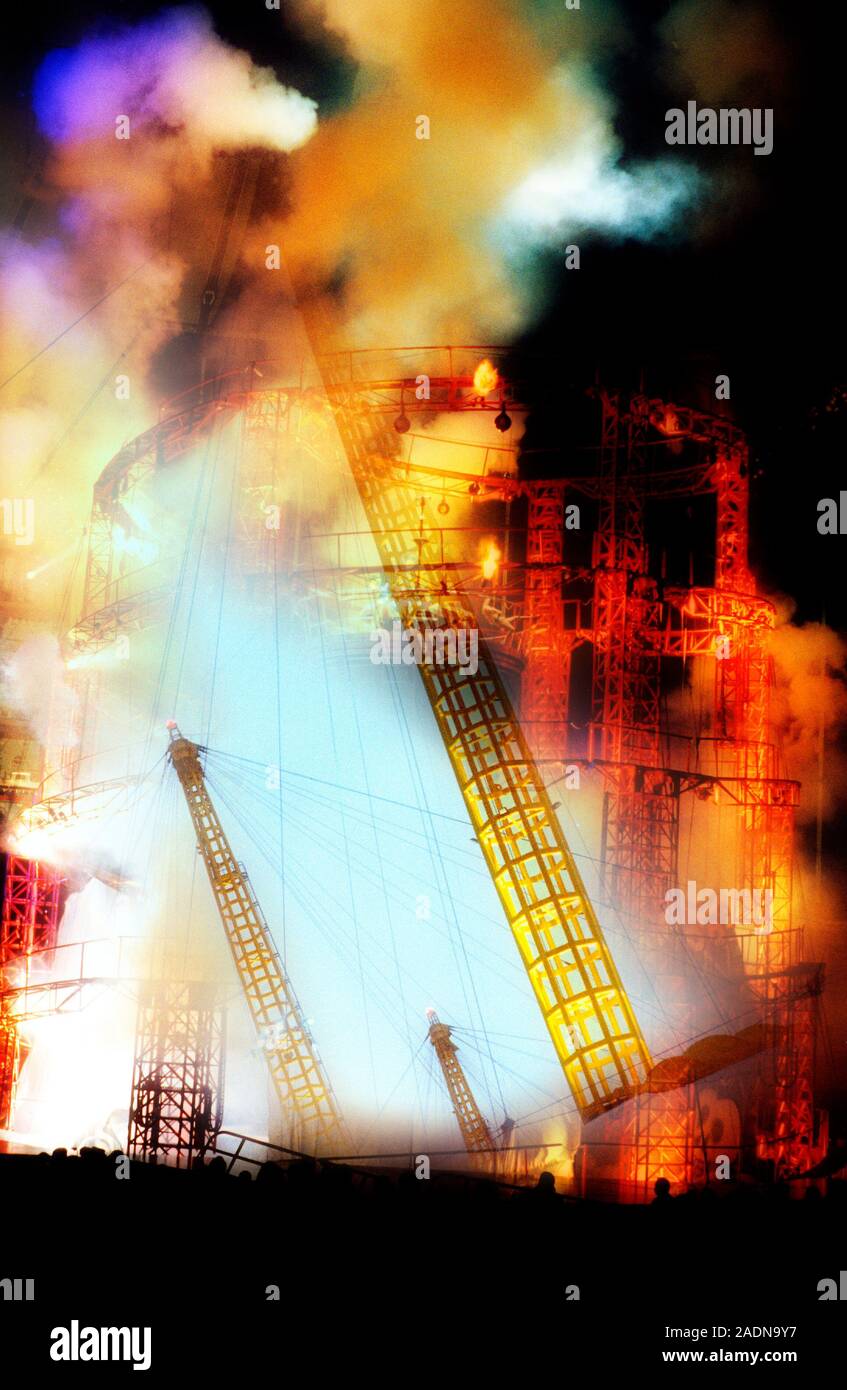Millennium Dome. Composite image of the Millennium (or Greenwich) Dome ...