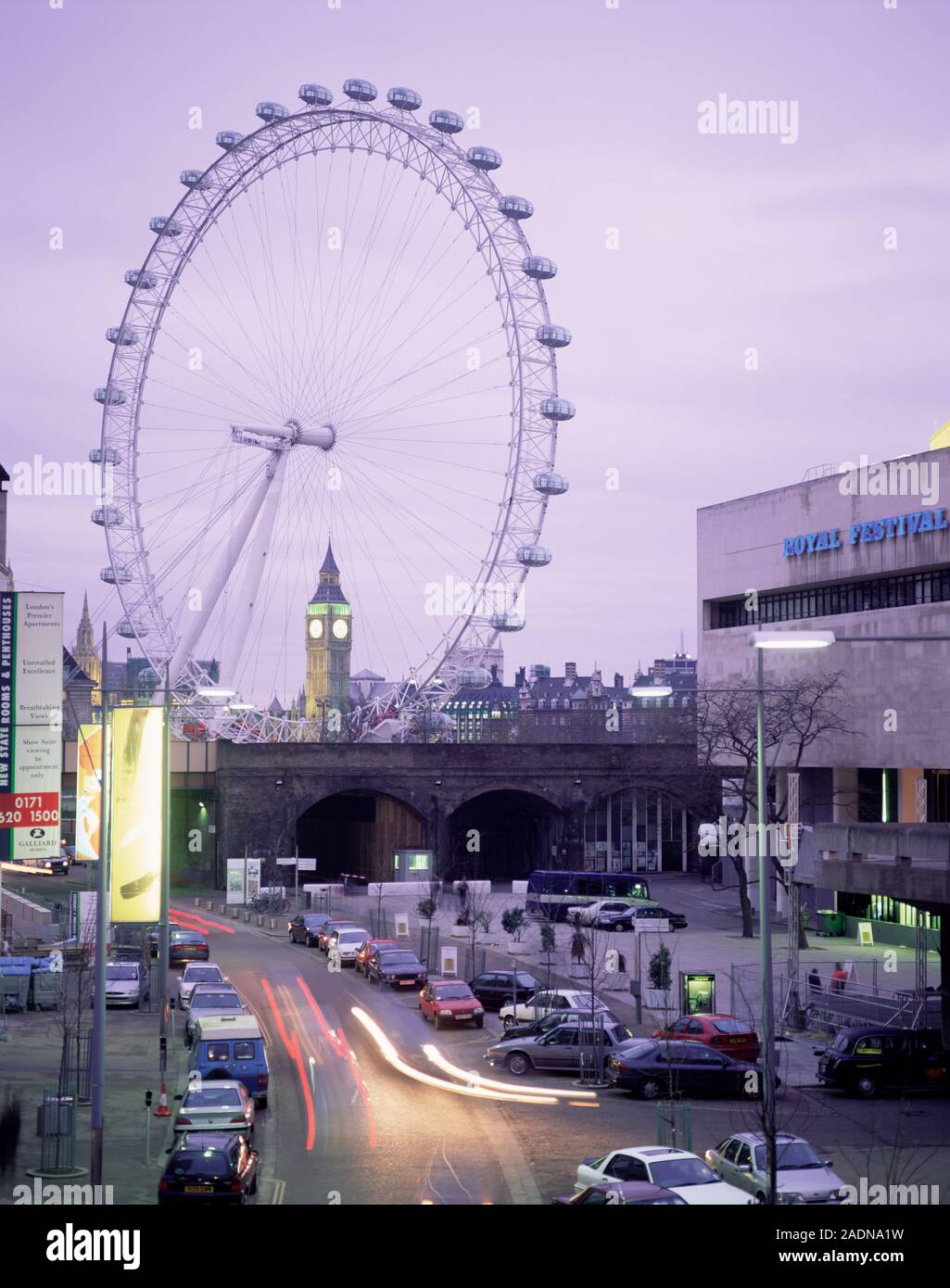 London Eye. View of the London Eye, formerly known as the Millennium ...