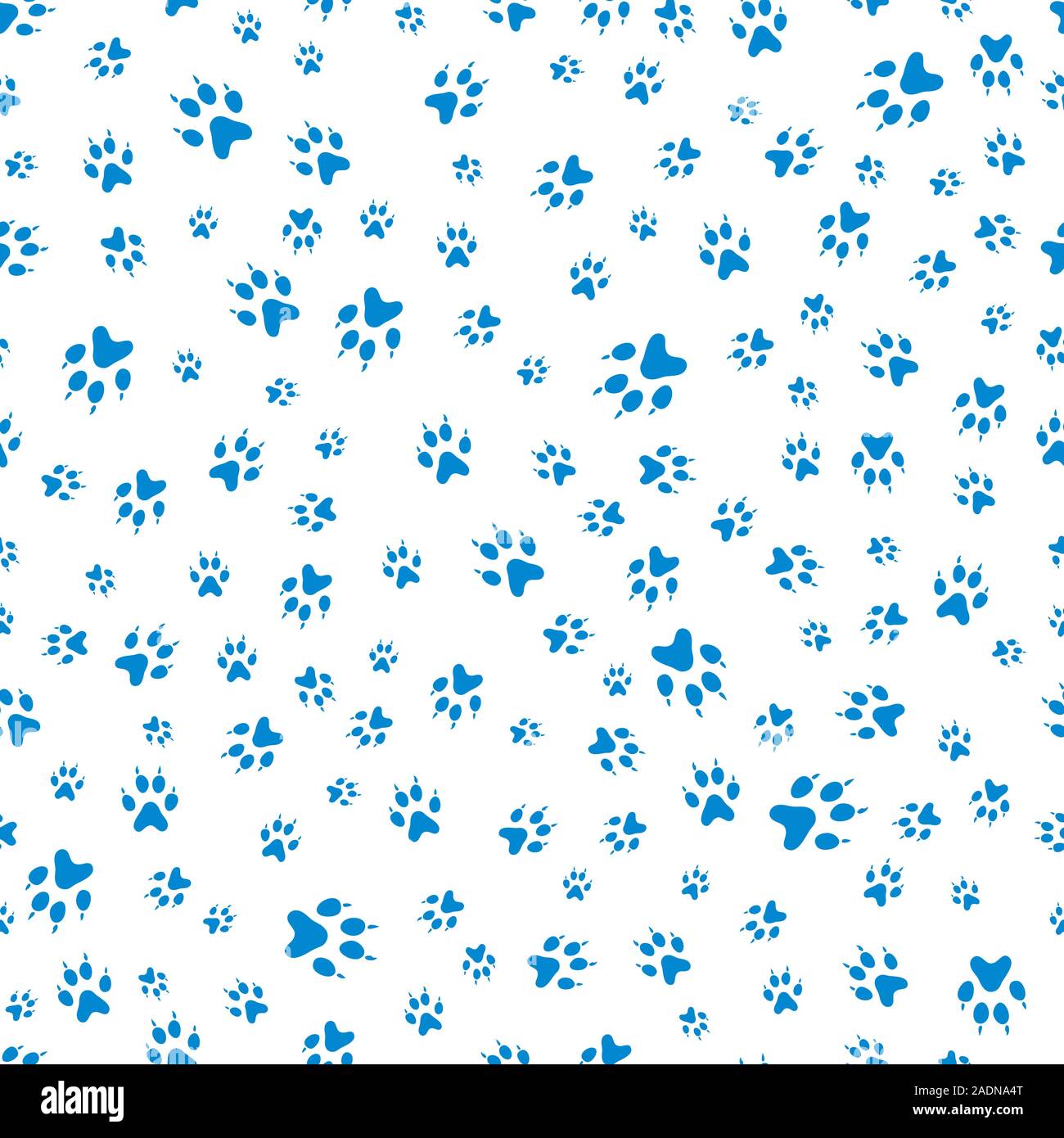 Vector seamless pattern with dog paw tracks. Animal background. Pet ...