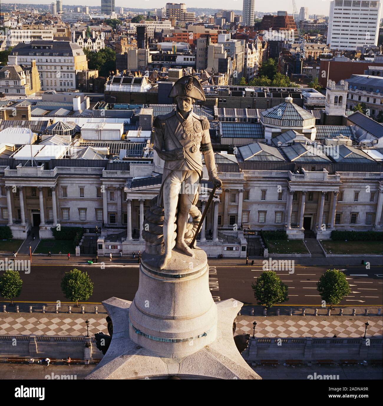 Nelson's Column, aerial photograph. Nelson's Column was built between ...