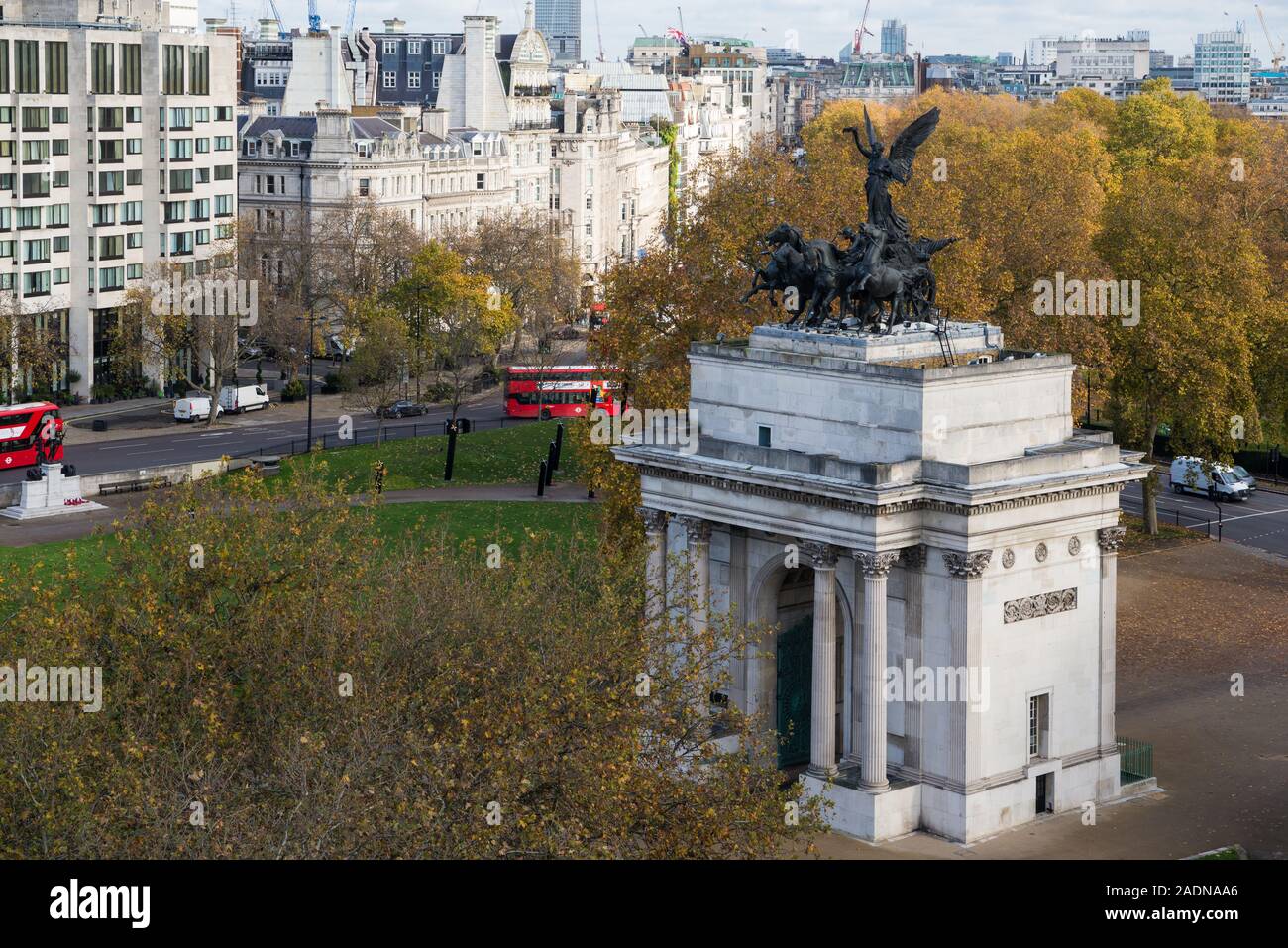 Wellington Arch, a triumphal arch built to commemorate Britains ...