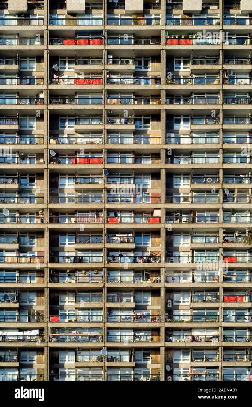 Trellick tower. This block of flats was designed by Erno Goldfinger ...
