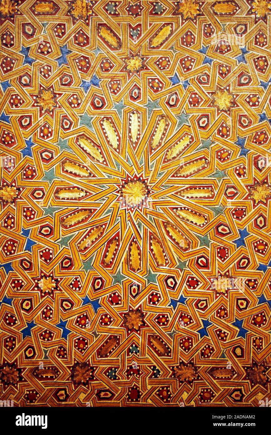 19th Century Moroccan wall feature. Photographed in the the Marrakech ...