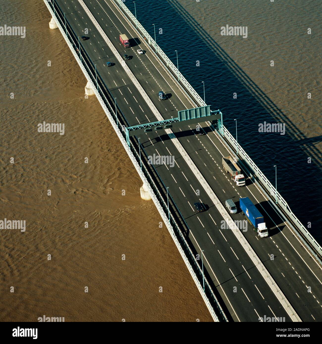 Second Severn Crossing (M4). Aerial photograph of a section of the ...