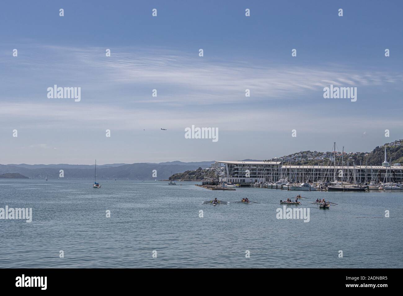 Last day of Spring on Wellington Harbour Stock Photo - Alamy