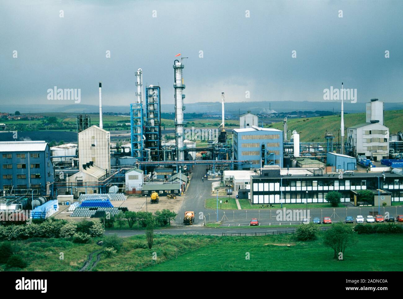 Coalite chemical plant. Coalite is a smokeless fuel made from coal ...