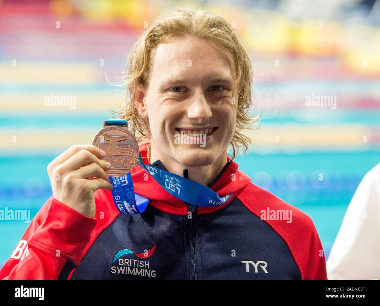 Great Britain's Luke Greenbank with the bronze medal he won in the ...