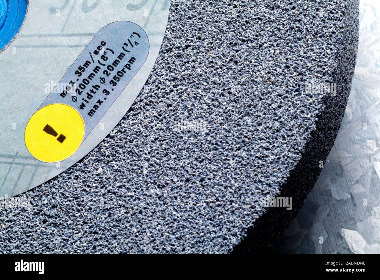 Grinding wheel made of coarse particles of silicon carbide Stock Photo ...