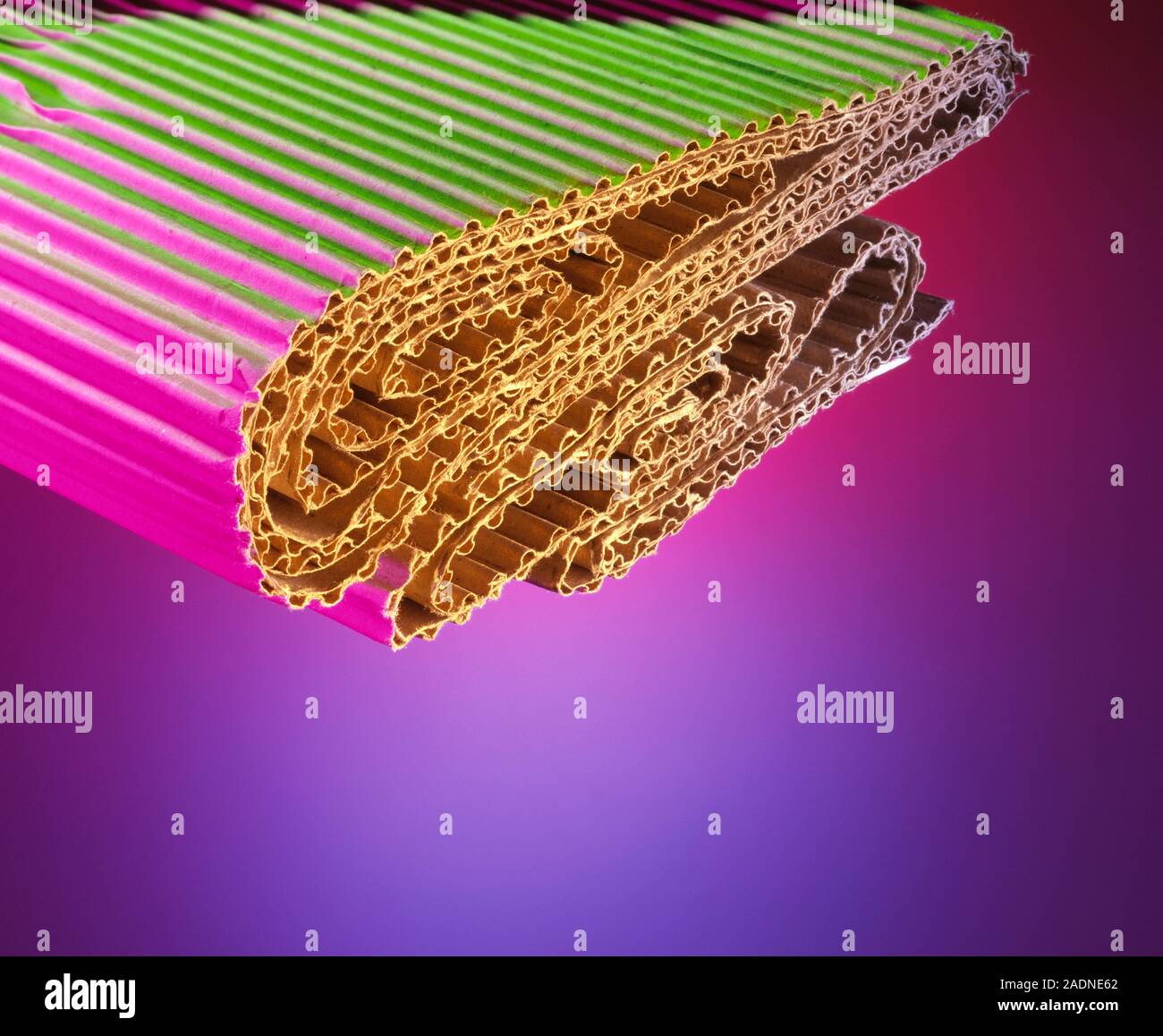 Corrugated cardboard, used to protect goods in transit. Cardboard is ...